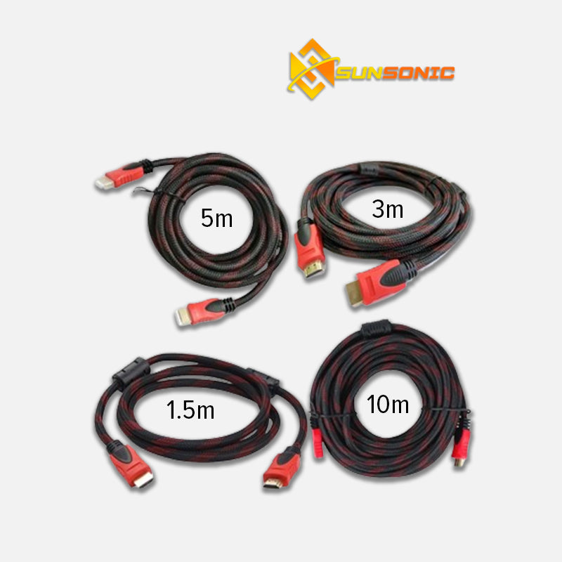 Hdmi To Hdmi 1.5m/3m/5m/10 Meters Ultra High Speed Hdmi Cable – Sunsonic